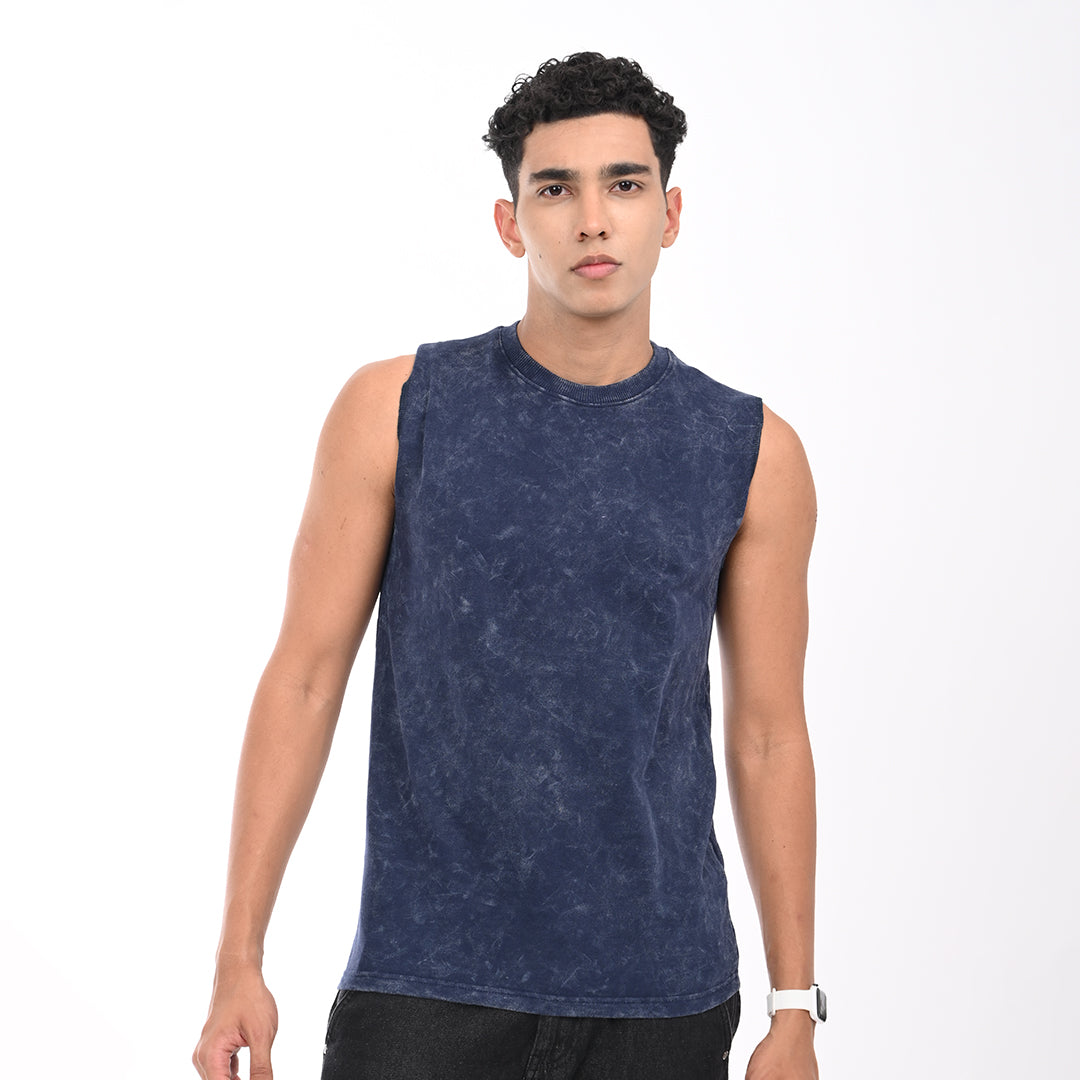 Navy blue Acid washed tanks - Needles and Stitches – MARTIZY