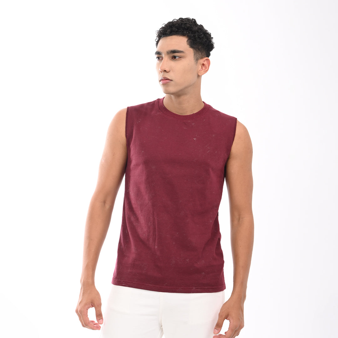 Maroon Acid washed tanks - Needles and Stitches – MARTIZY